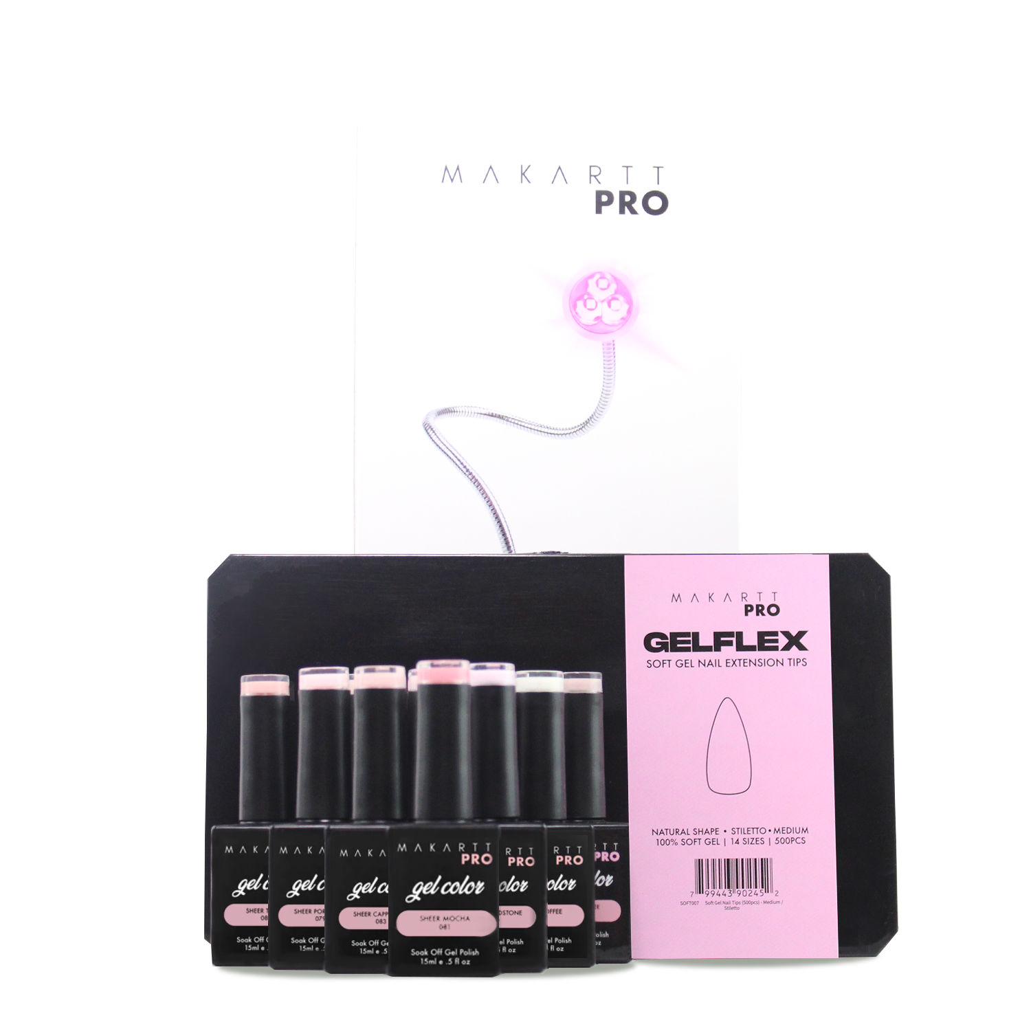 Ultimate GelFlex Bundle With Medium Stiletto Tips – MakarttPro